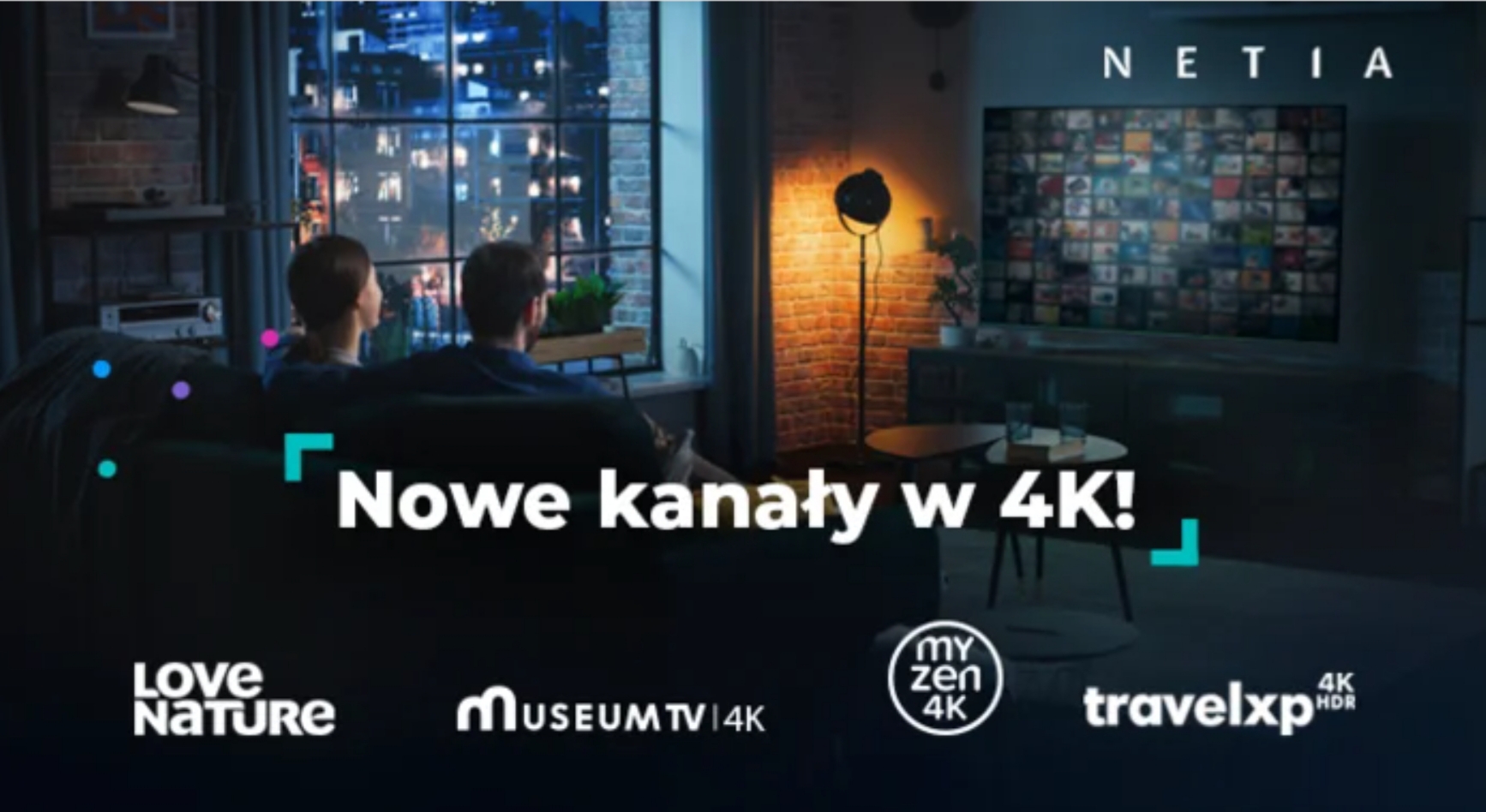 Więcej kanałów 4K w Netia TV - tvpolsat.info