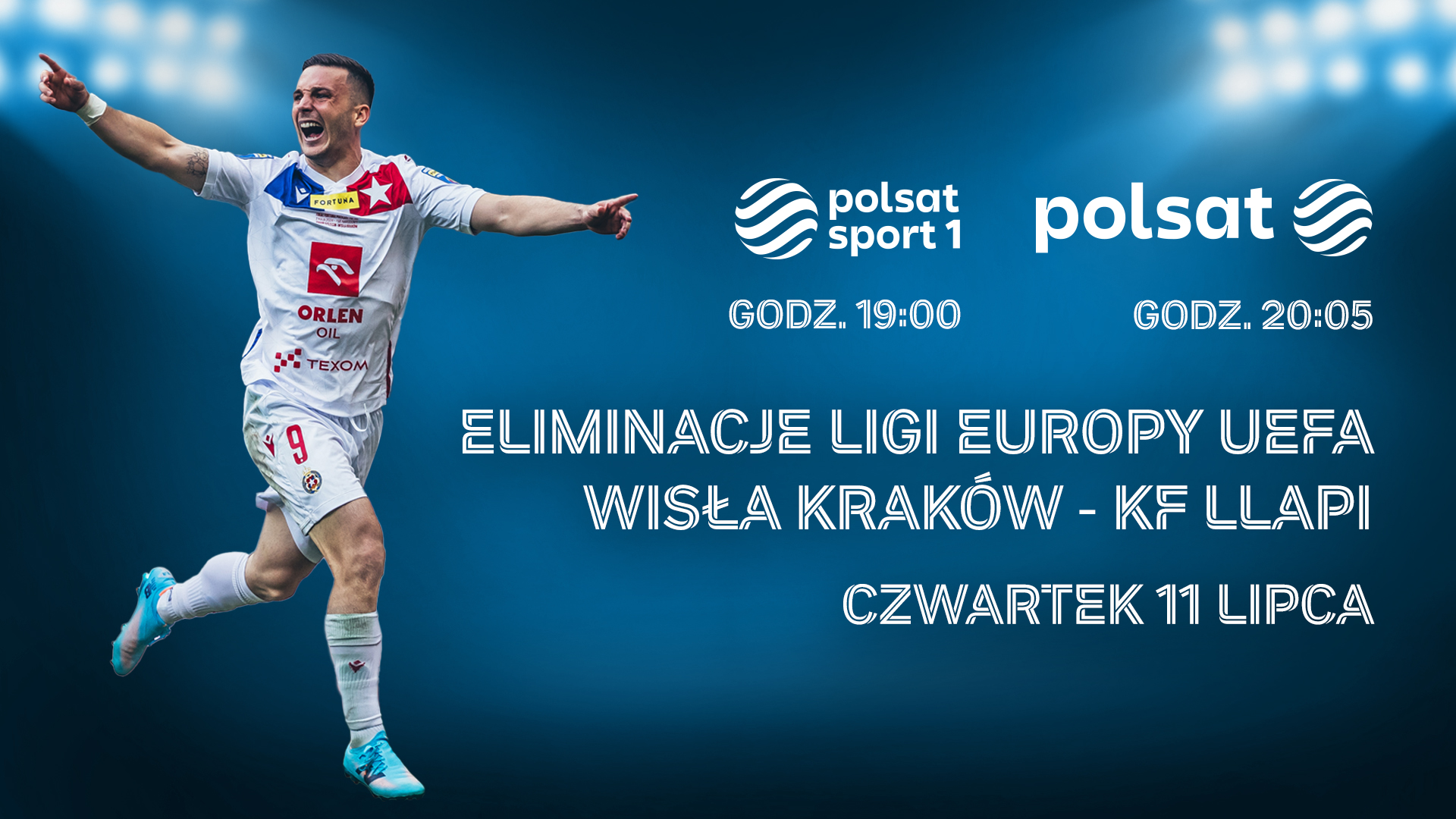 Polsat i Polsat Sport 1 pokażą czwartkowy mecz Wisła Kraków – KF Llapi ...